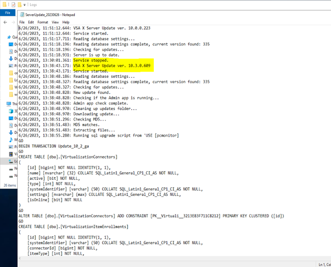 Manually updating VSA 10 to the latest release