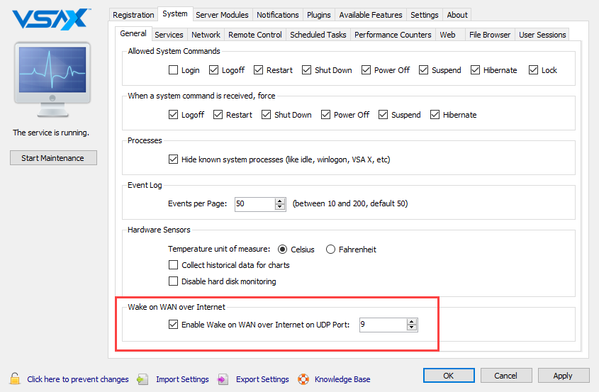 Enabling Wake-on-WAN
