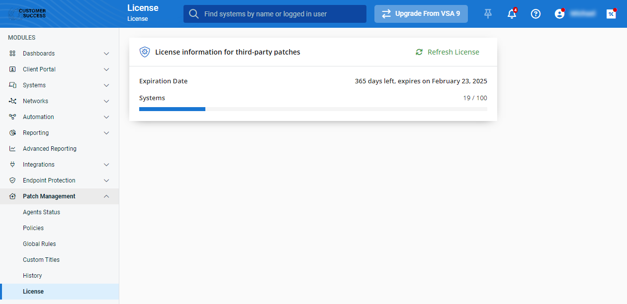 Patch Management licenses